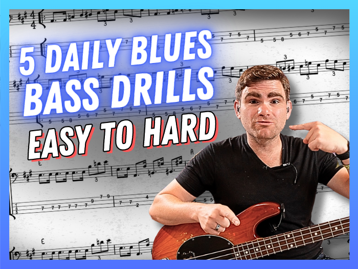 YT361 - 5 Daily Blues Bass Drills (From Easy to Hard)
